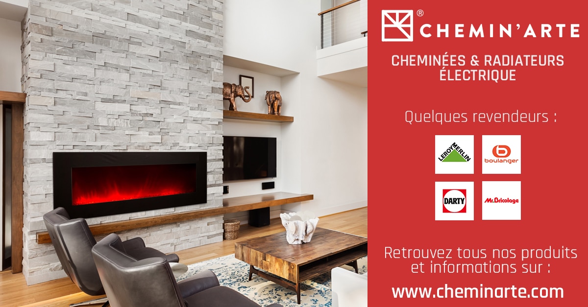 Chimenea eléctrica Fire Glass | Chemin'Arte